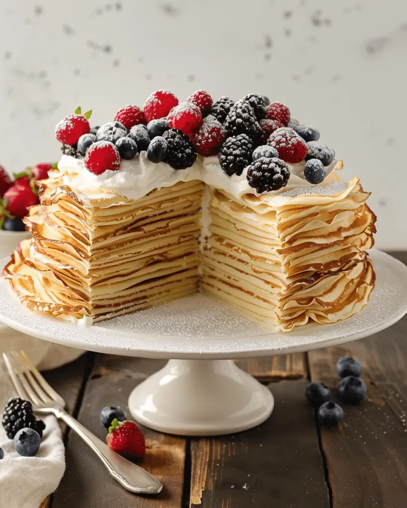 Chantilly Crepe Cake | Cheryl's Cooking