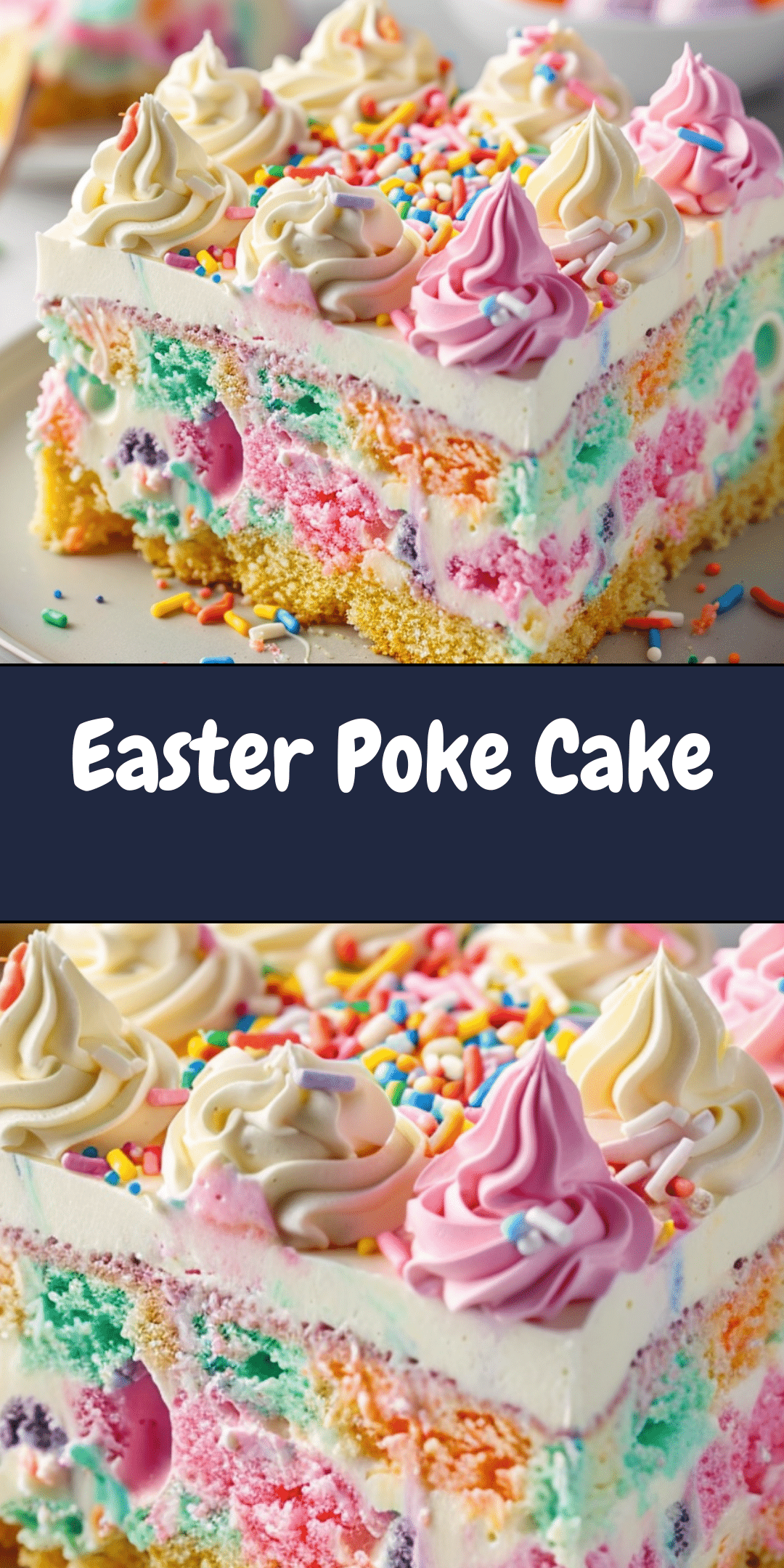 Easter Poke Cake | Cheryl's Cooking