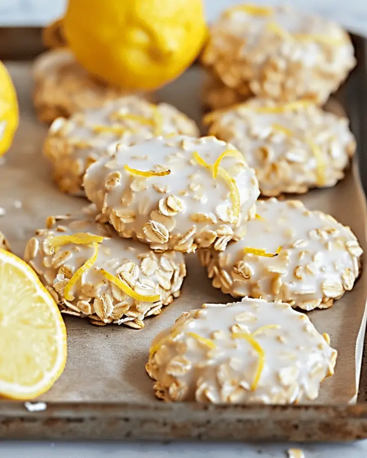 Lemon Oatmeal No-Bake Cookies | Cheryl's Cooking