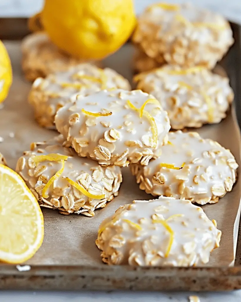 Lemon Oatmeal No-Bake Cookies | Cheryl's Cooking