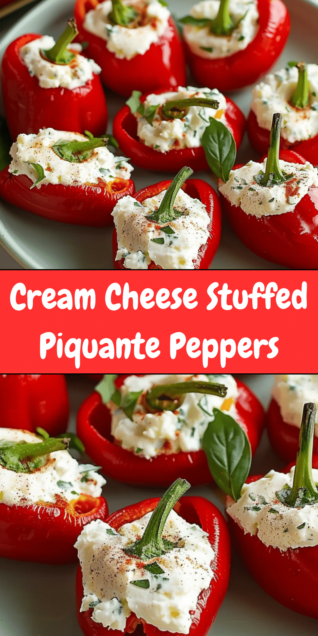 Cream Cheese Stuffed Piquante Peppers | Cheryl's Cooking