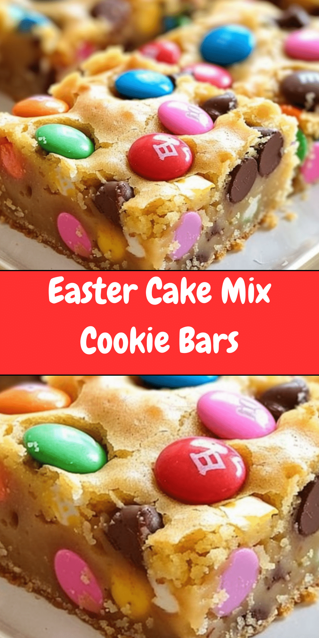 Easter Cake Mix Cookie Bars | Cheryl's Cooking