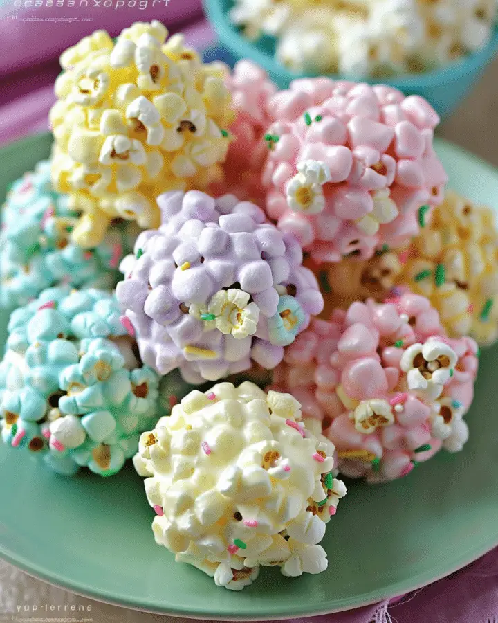 Easter Popcorn Balls | Cheryl's Cooking