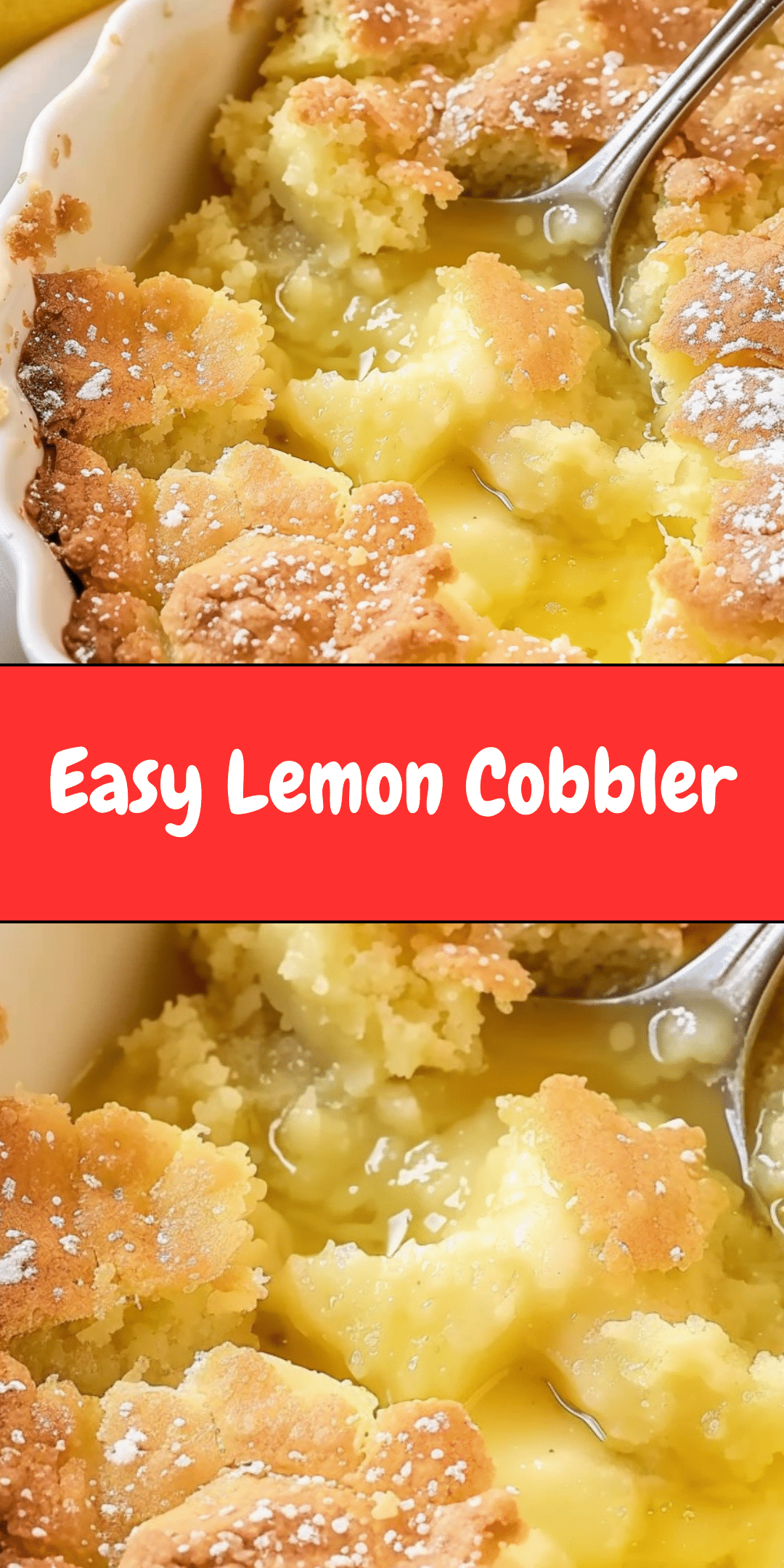 Easy Lemon Cobbler | Cheryl's Cooking