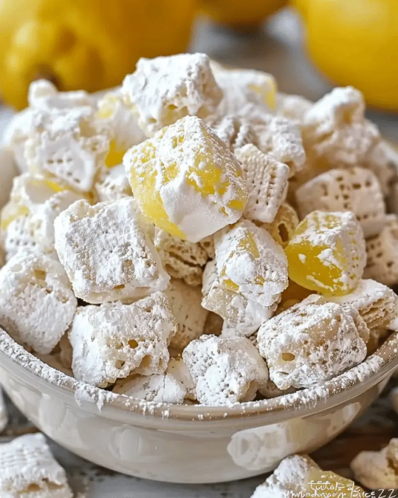Lemonade Puppy Chow | Cheryl's Cooking