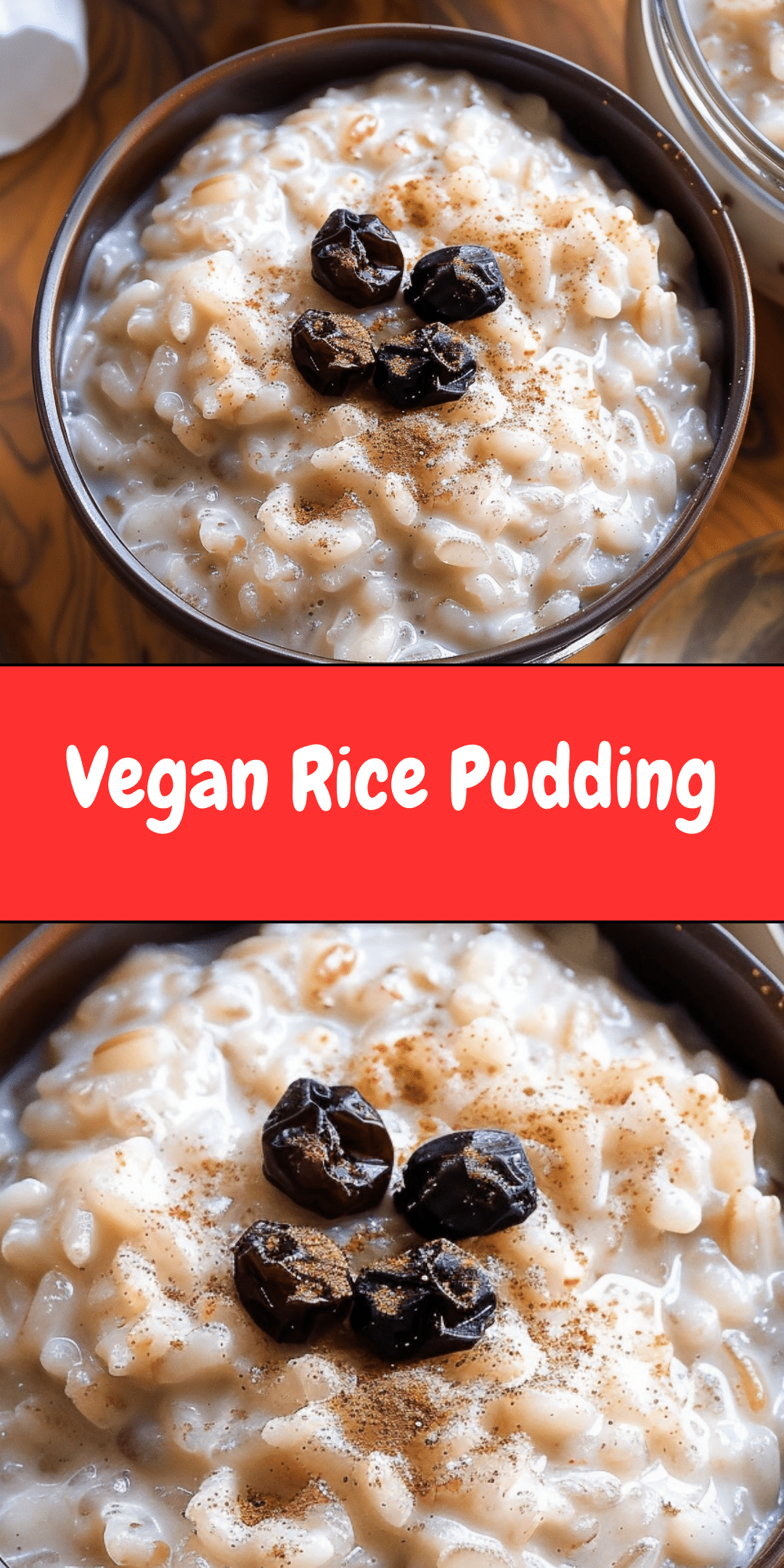 Vegan Rice Pudding | Cheryl's Cooking
