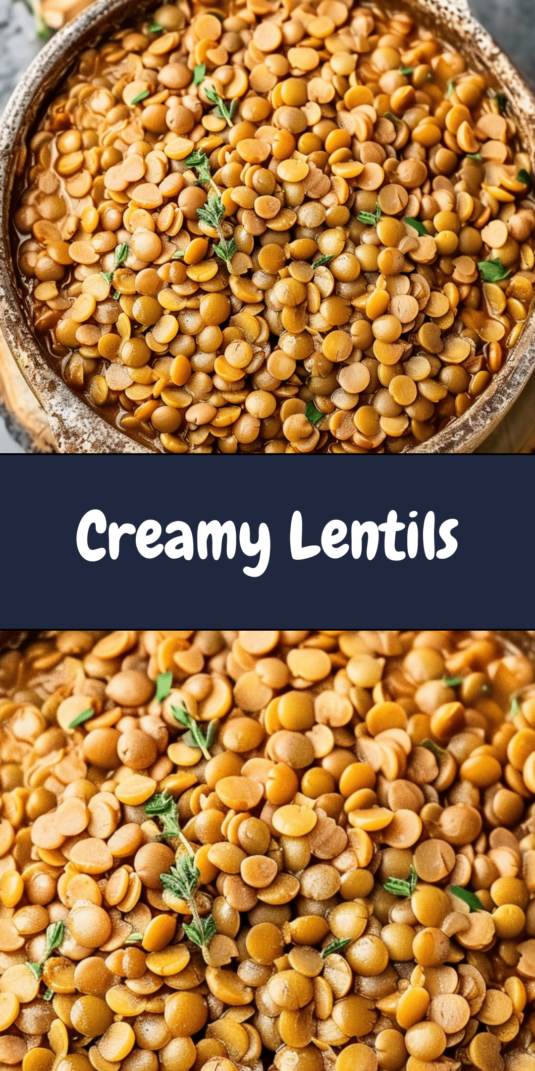 Creamy Lentils | Cheryl's Cooking
