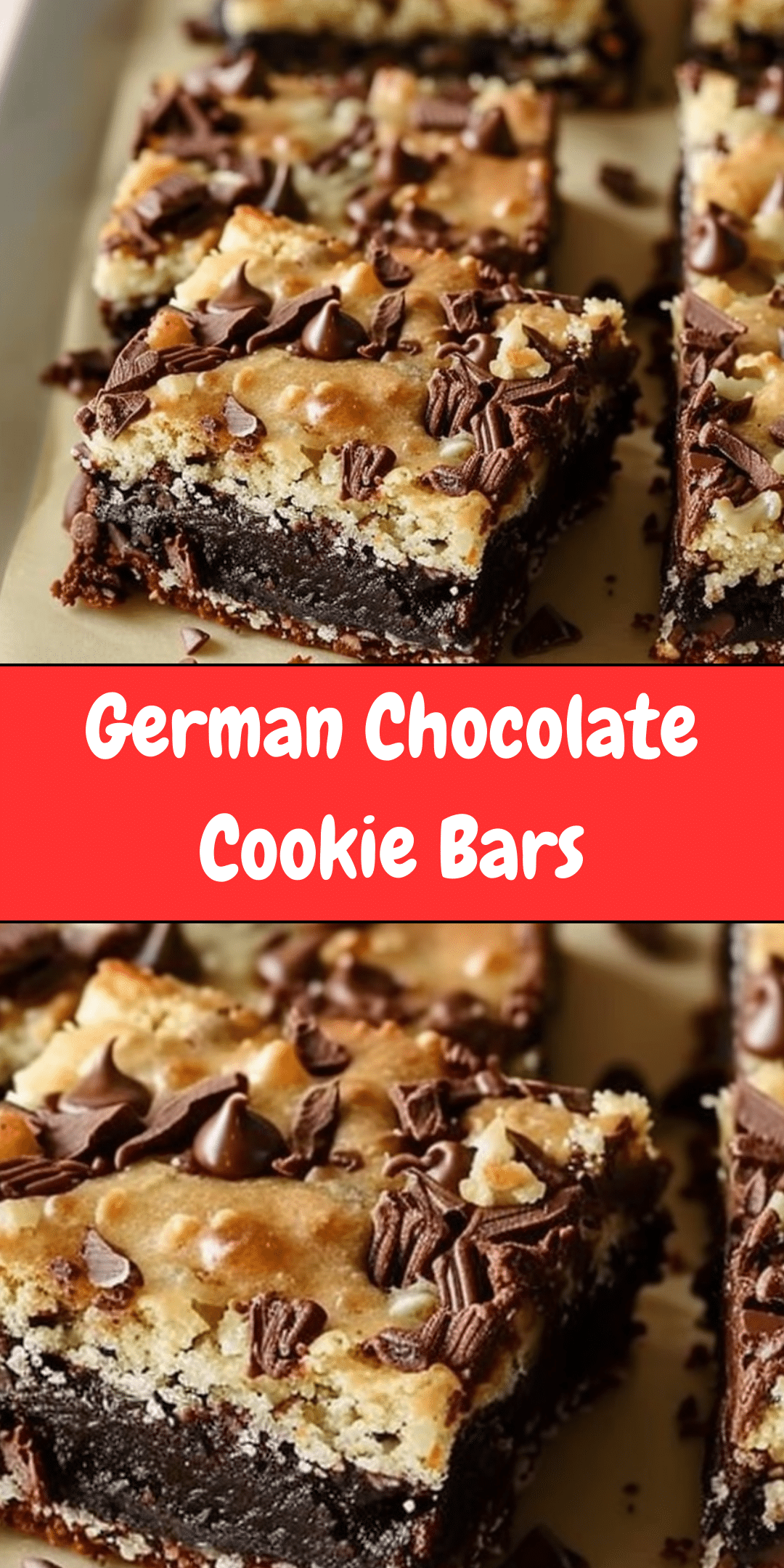 German Chocolate Cookie Bars | Cheryl's Cooking