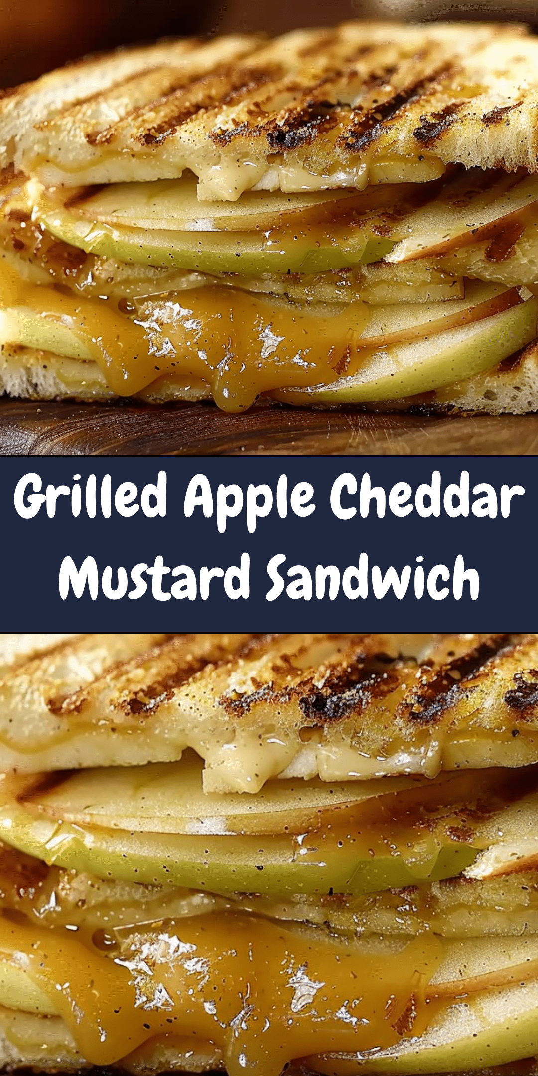 Grilled Apple Cheddar Mustard Sandwich | Cheryl's Cooking