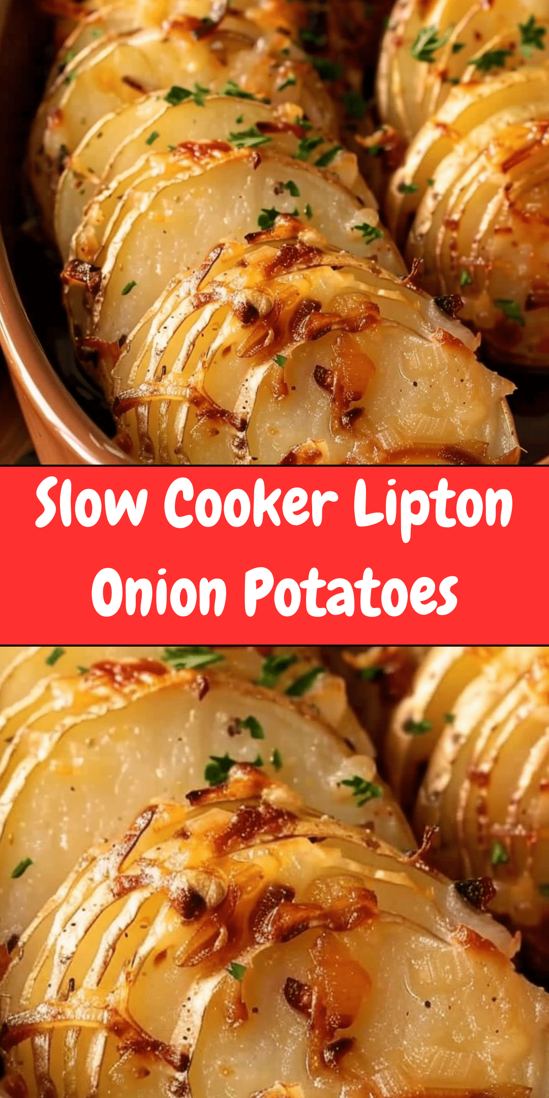 Slow Cooker Lipton Onion Potatoes | Cheryl's Cooking