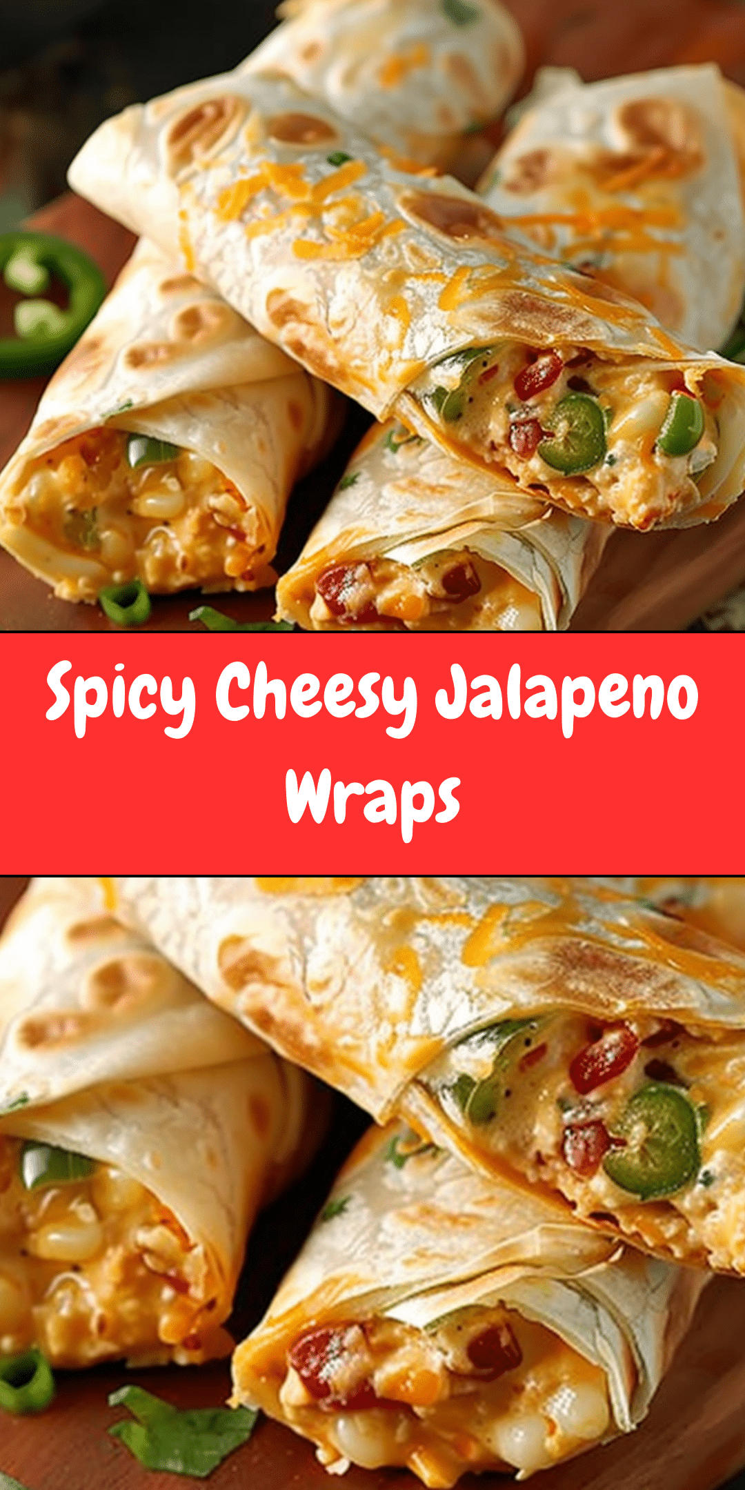 Spicy Cheesy Jalapeno Wraps | Cheryl's Cooking