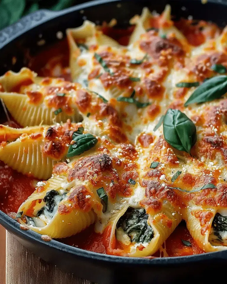Stuffed Pasta Shells with Spinach and Ricotta | Cheryl's Cooking
