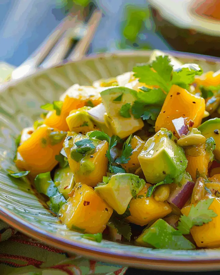 Avocado Mango Salad | Cheryl's Cooking