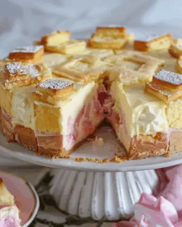 Battenberg Cheesecake | Cheryl's Cooking