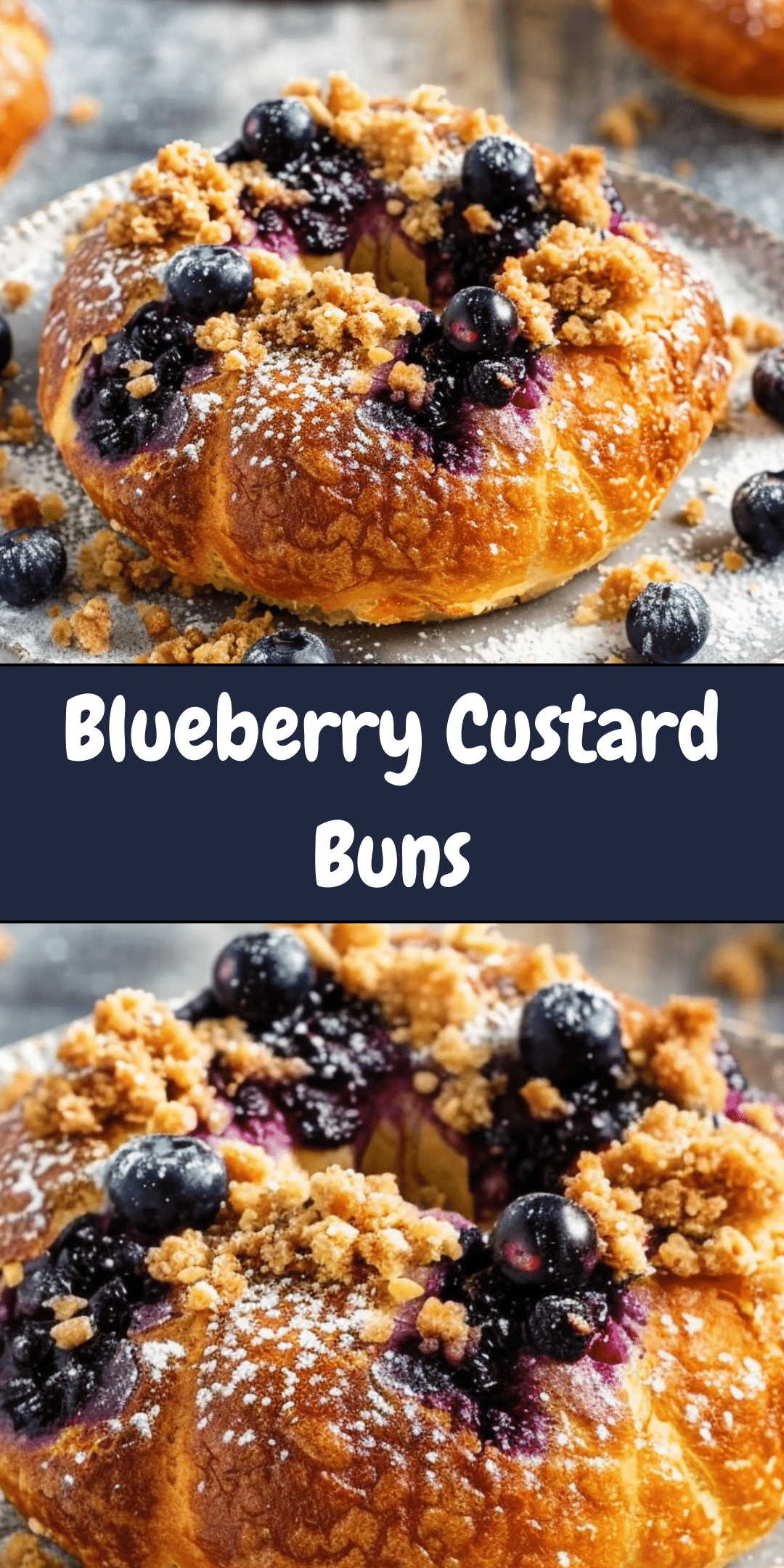Blueberry Custard Buns | Cheryl's Cooking