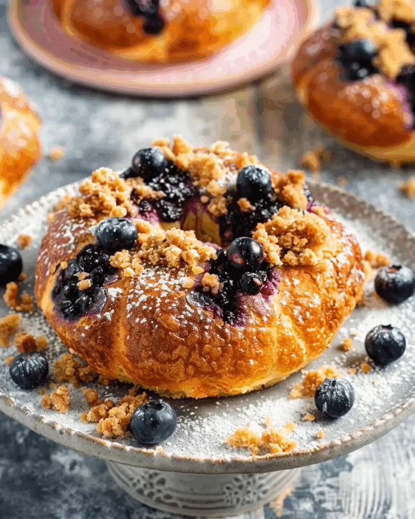 Blueberry Custard Buns | Cheryl's Cooking