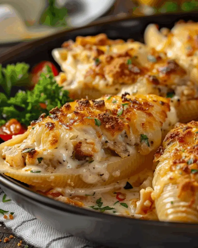 Creamy Cajun Chicken Stuffed Shells | Cheryl's Cooking