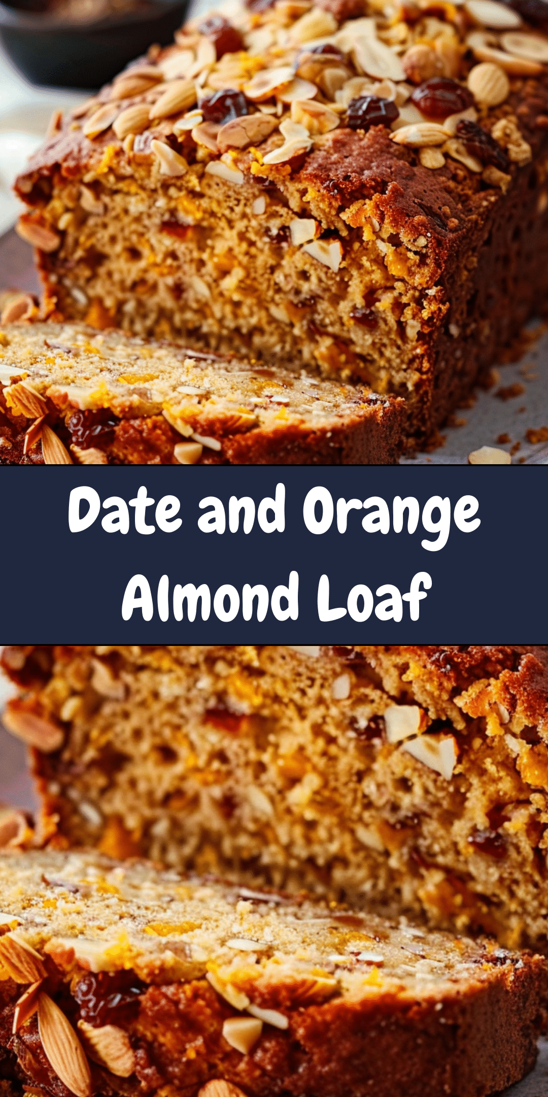 Date and Orange Almond Loaf | Cheryl's Cooking