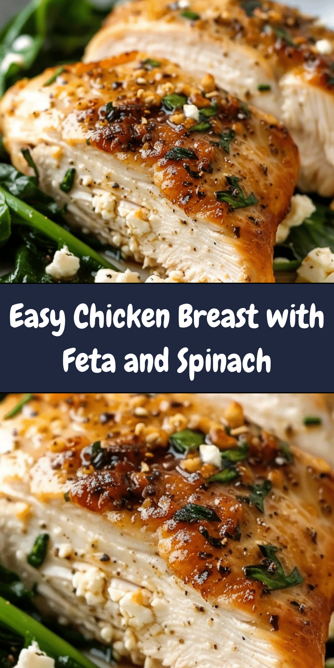 Easy Chicken Breast with Feta and Spinach | Cheryl's Cooking