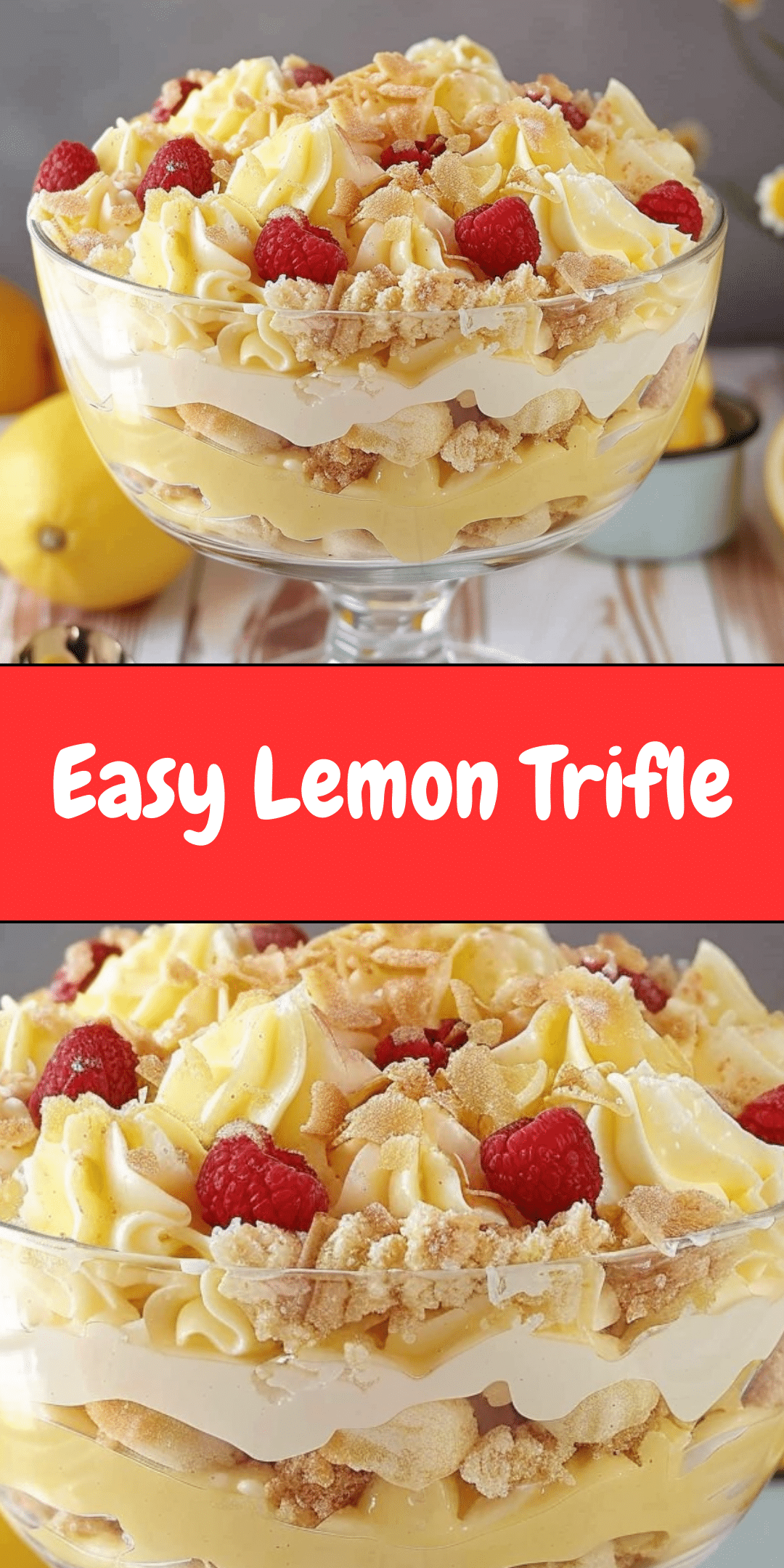 Easy Lemon Trifle | Cheryl's Cooking