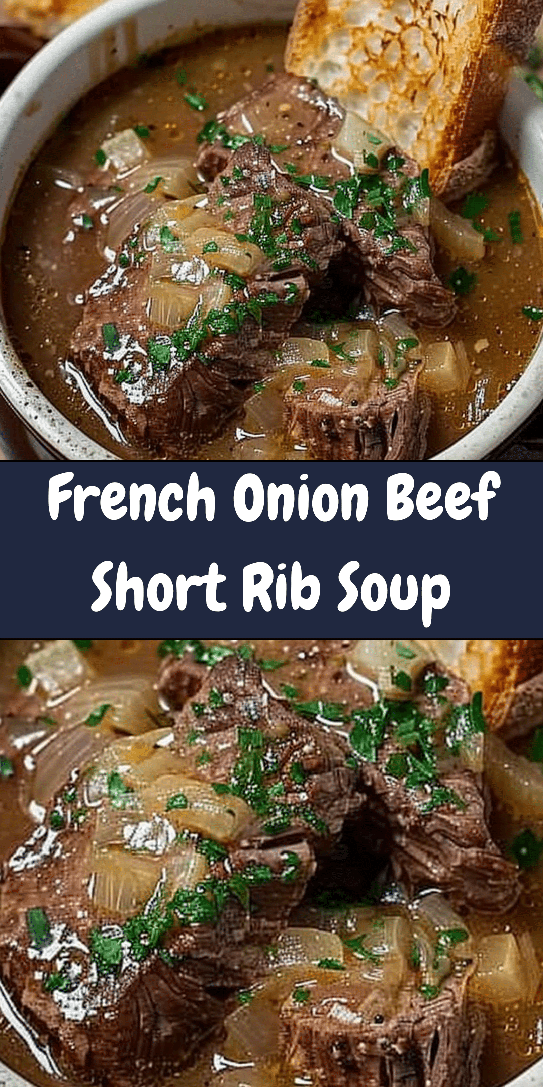 French Onion Beef Short Rib Soup | Cheryl's Cooking