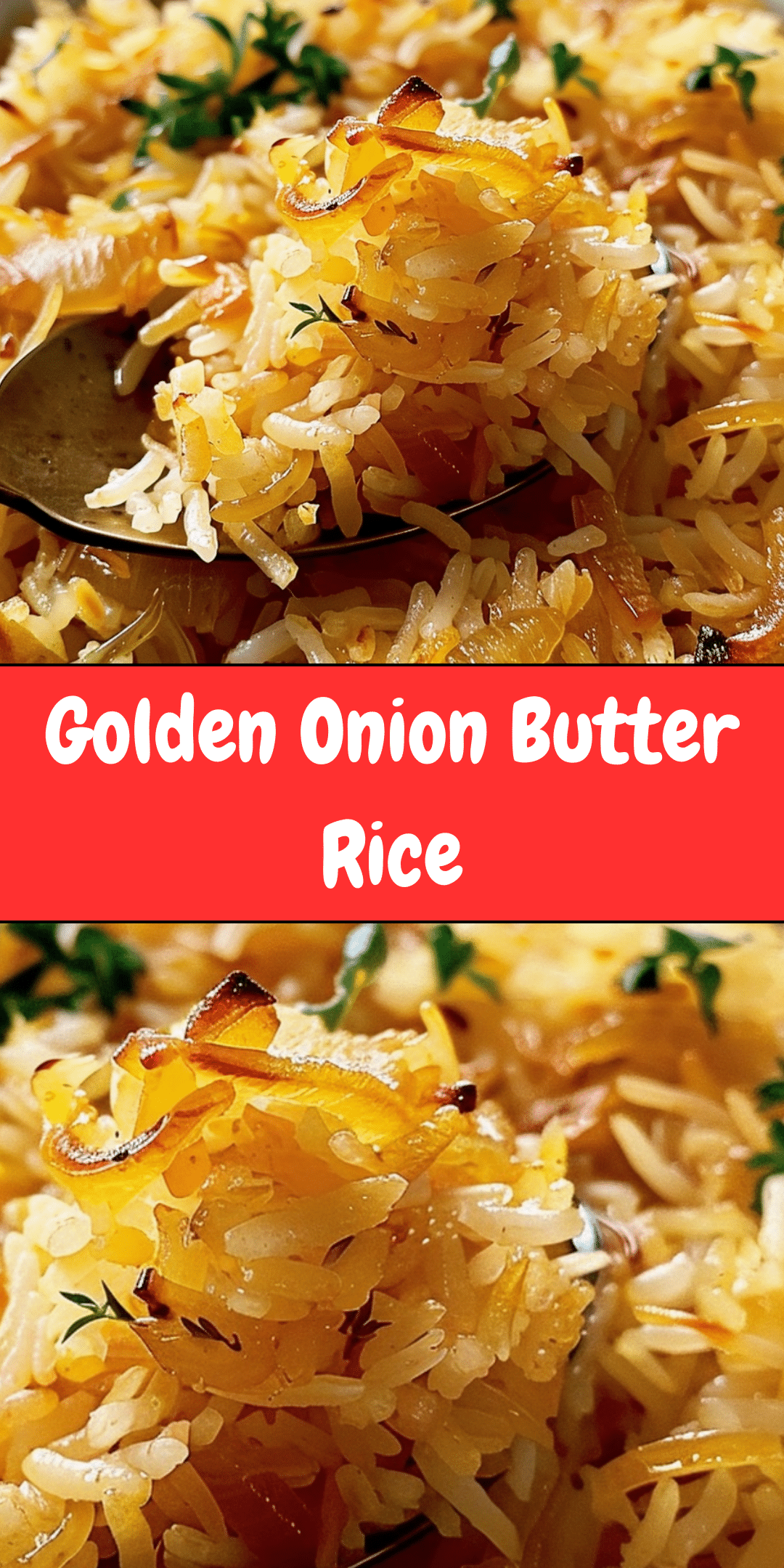 Golden Onion Butter Rice | Cheryl's Cooking