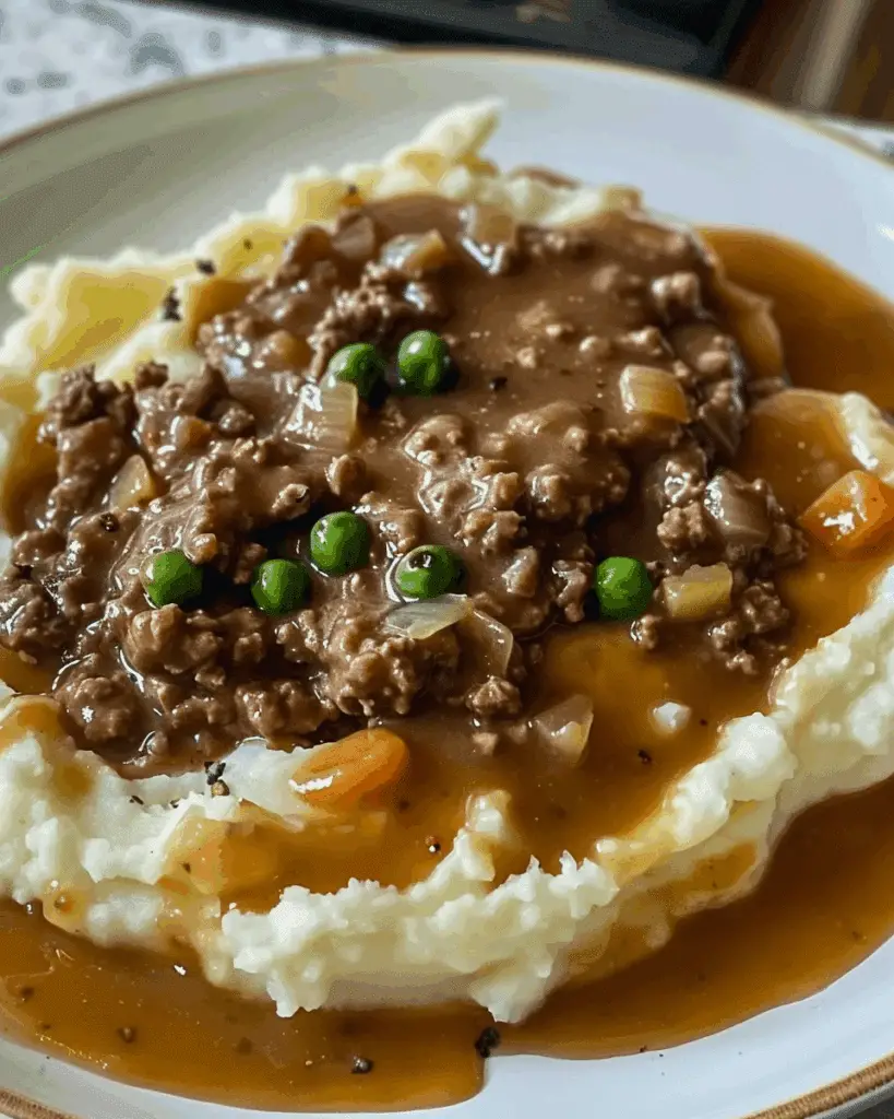 Hearty Homestyle Beef and Gravy with Mashed Potatoes | Cheryl's Cooking