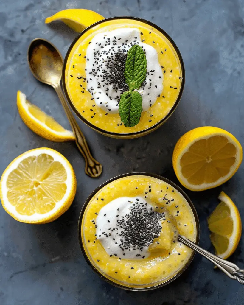 Lemon Curd Chia Pudding | Cheryl's Cooking