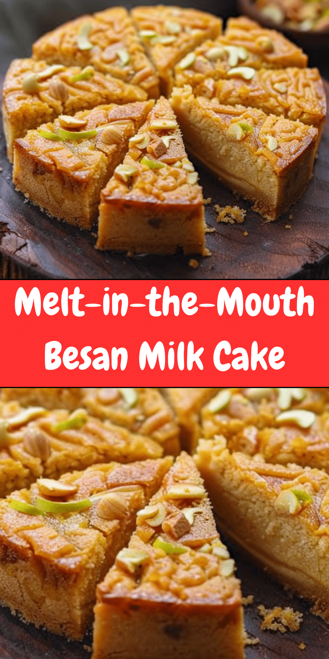 Melt-in-the-Mouth Besan Milk Cake | Cheryl's Cooking