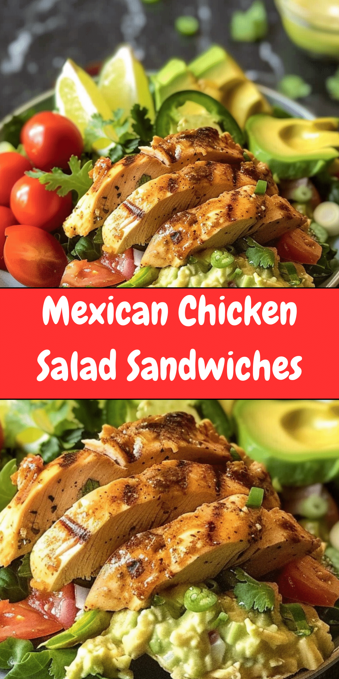 Mexican Chicken Salad Sandwiches | Cheryl's Cooking