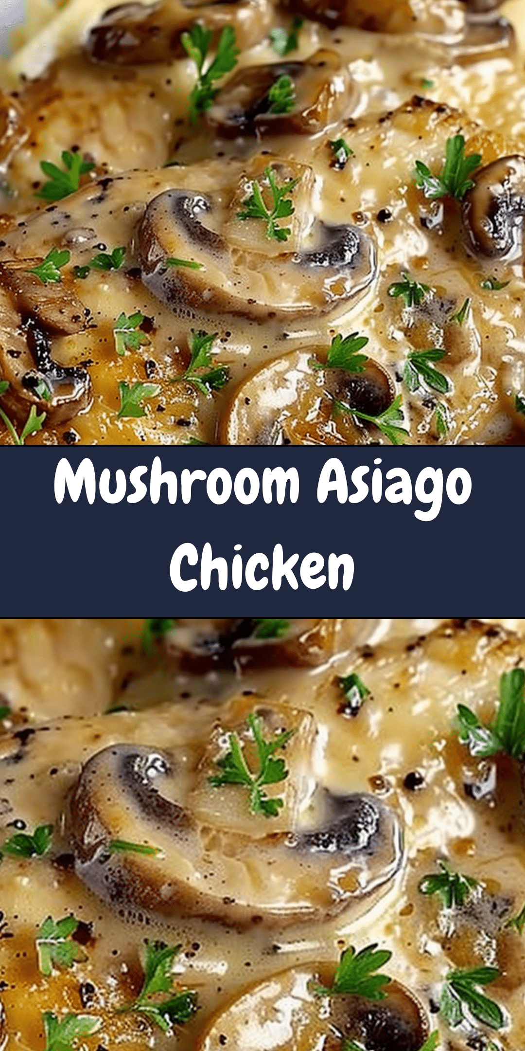 Mushroom Asiago Chicken | Cheryl's Cooking
