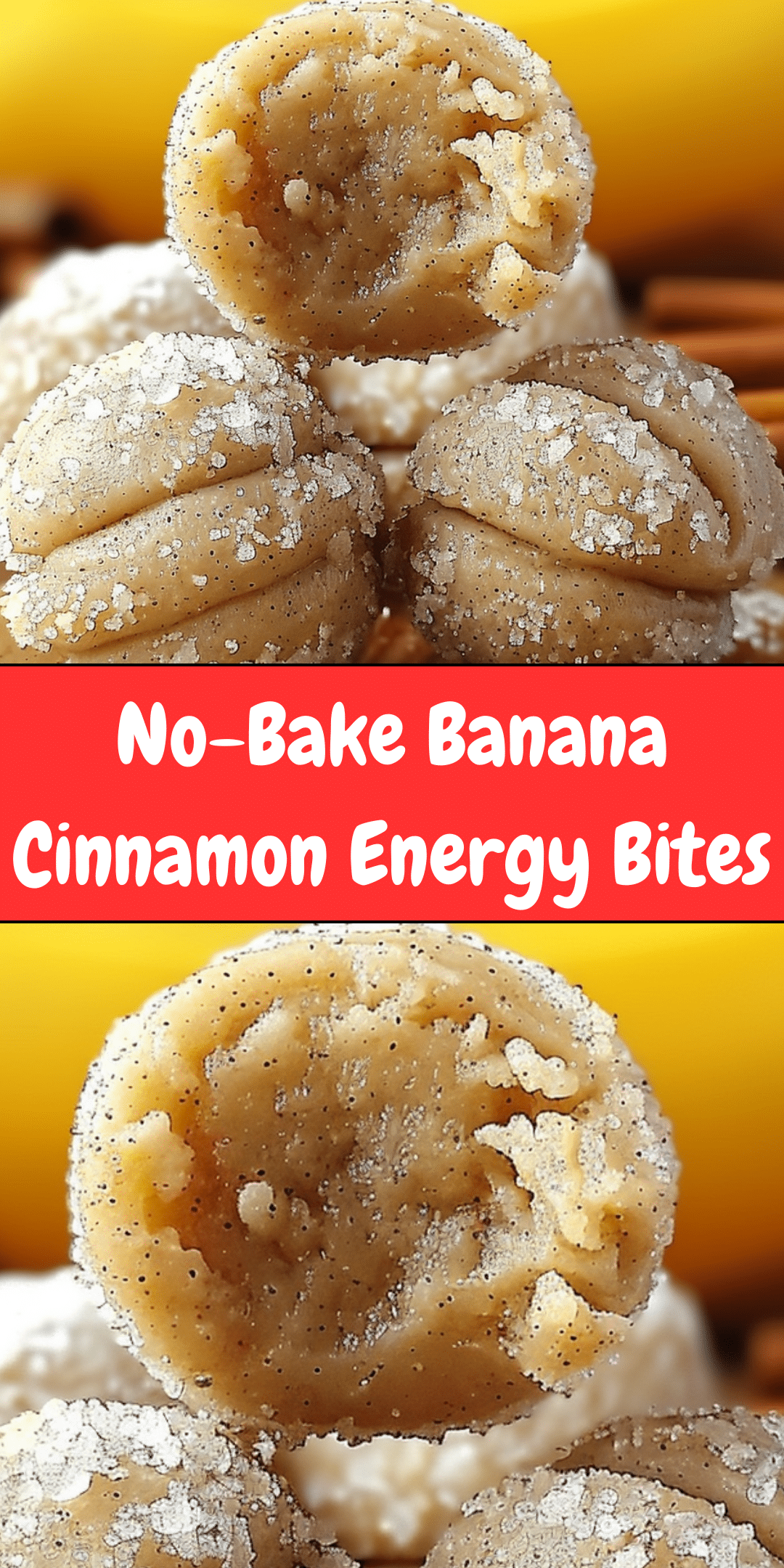 No-Bake Banana Cinnamon Energy Bites | Cheryl's Cooking