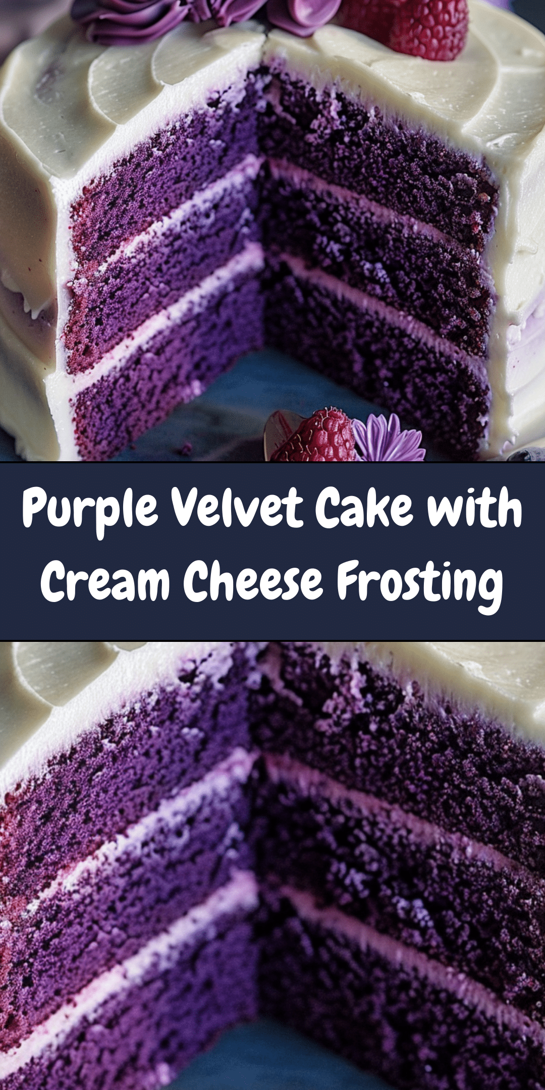 Purple Velvet Cake with Cream Cheese Frosting | Cheryl's Cooking