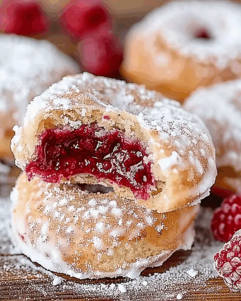 Raspberry Filled Donut Muffins | Cheryl's Cooking