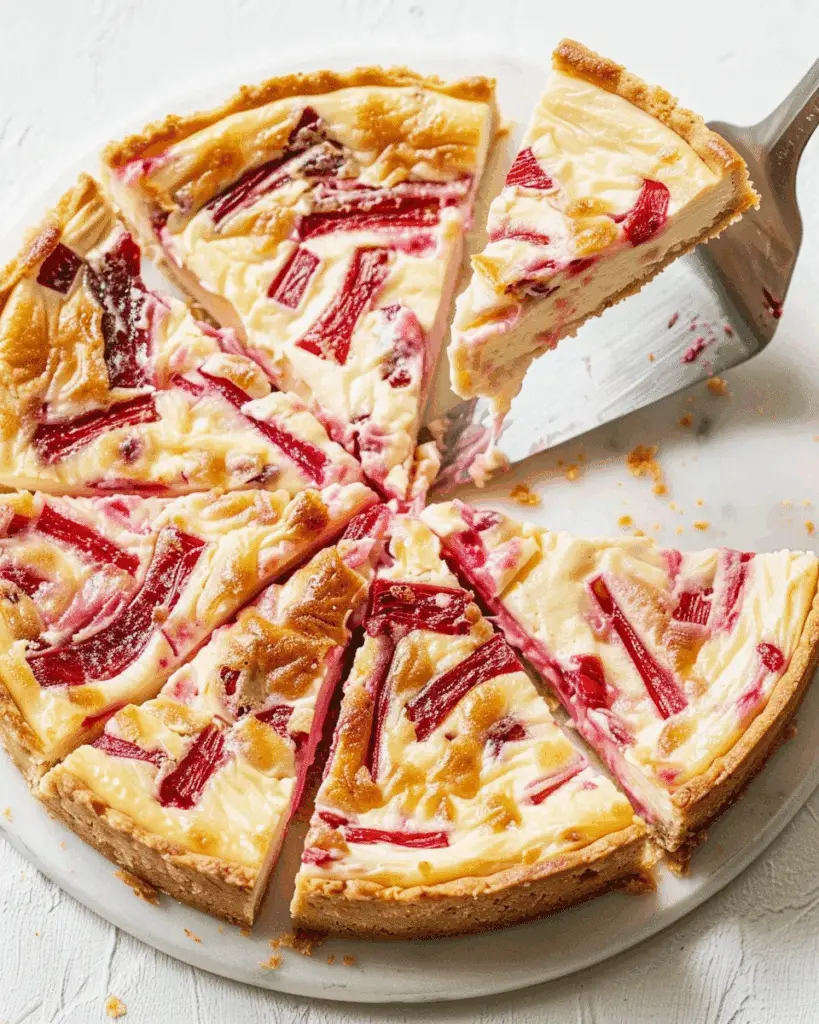 Rhubarb Cheesecake Cheryls Cooking
