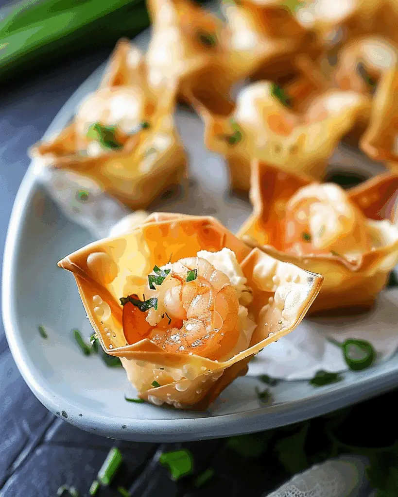 Shrimp & Cream Cheese Wontons | Cheryl's Cooking