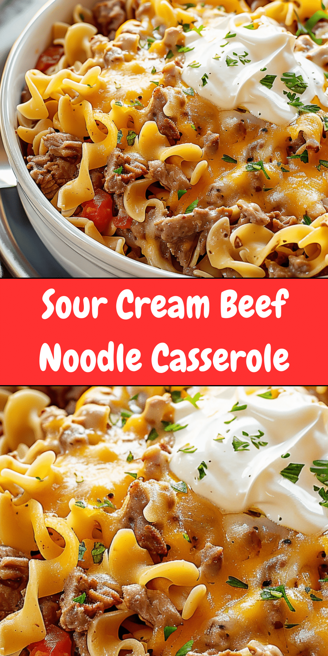 Sour Cream Beef Noodle Casserole | Cheryl's Cooking