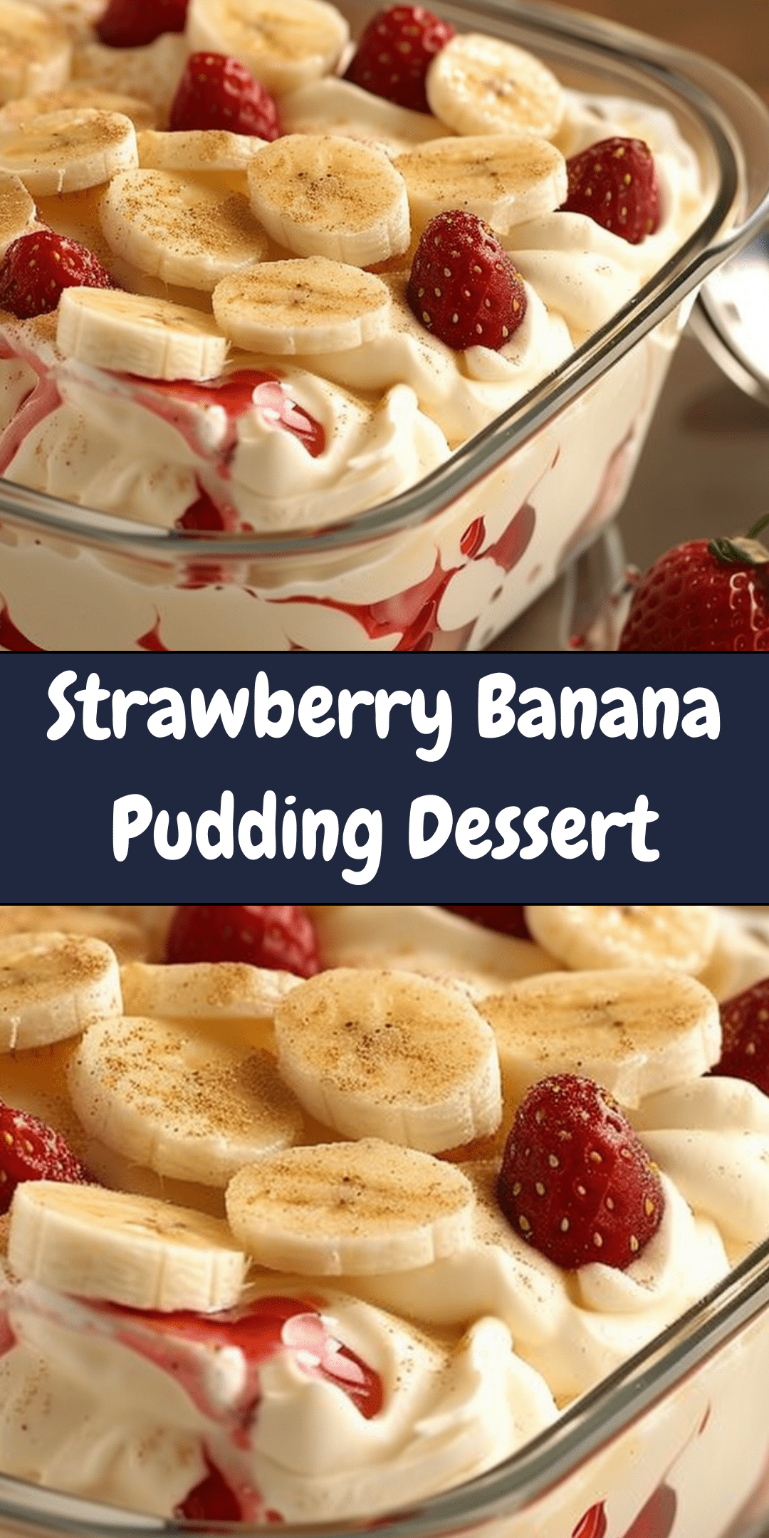 Strawberry Banana Pudding Dessert | Cheryl's Cooking