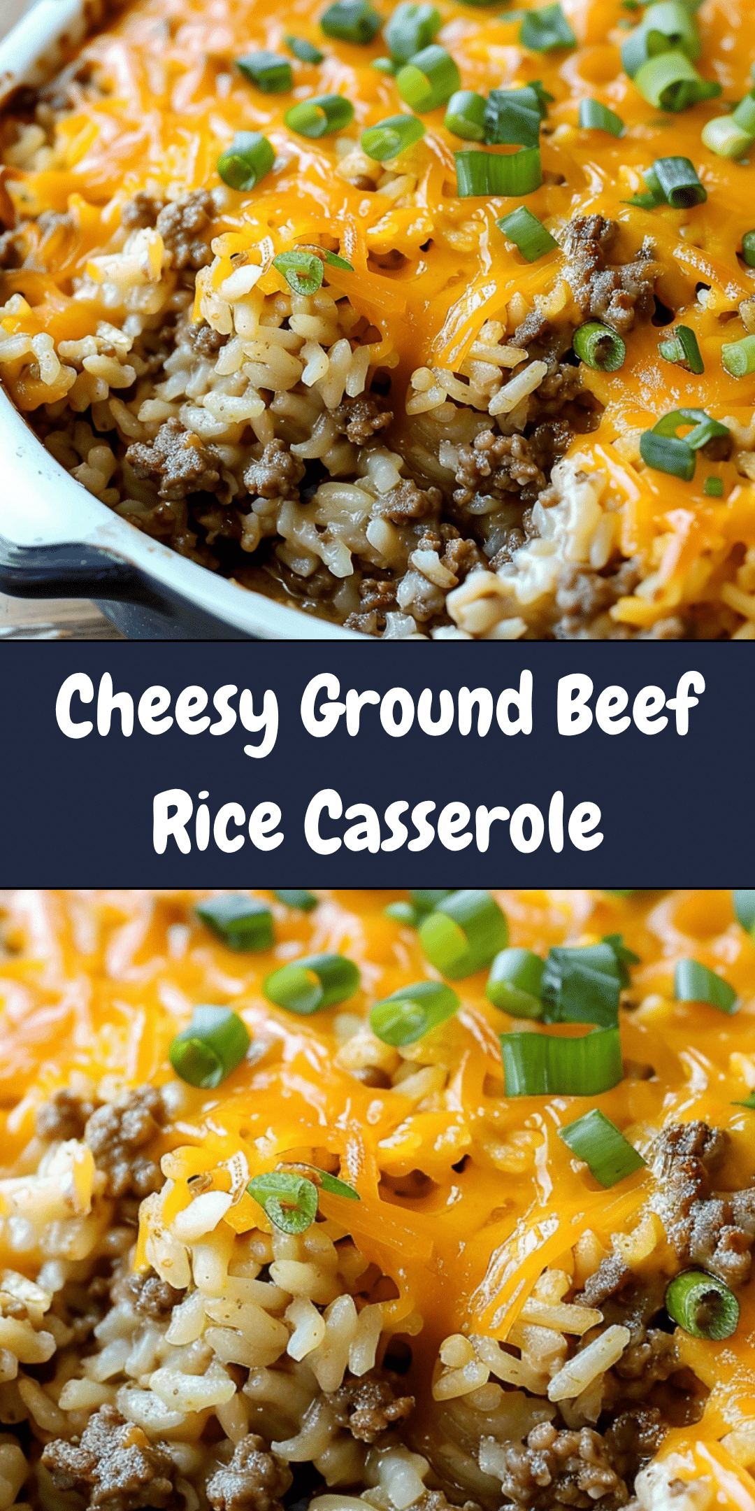 Cheesy Ground Beef Rice Casserole | Cheryl's Cooking