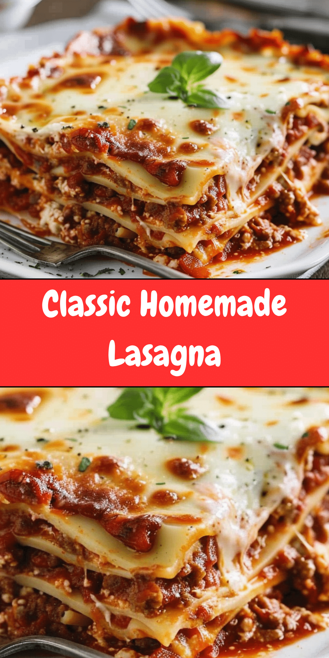 Classic Homemade Lasagna | Cheryl's Cooking