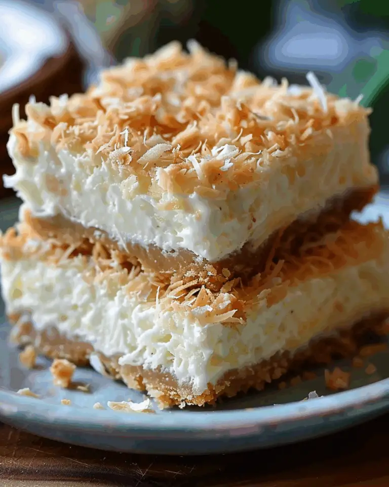 Decadent Coconut Cream Bars | Cheryl's Cooking