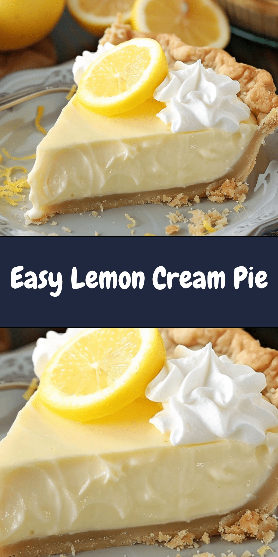 Easy Lemon Cream Pie | Cheryl's Cooking