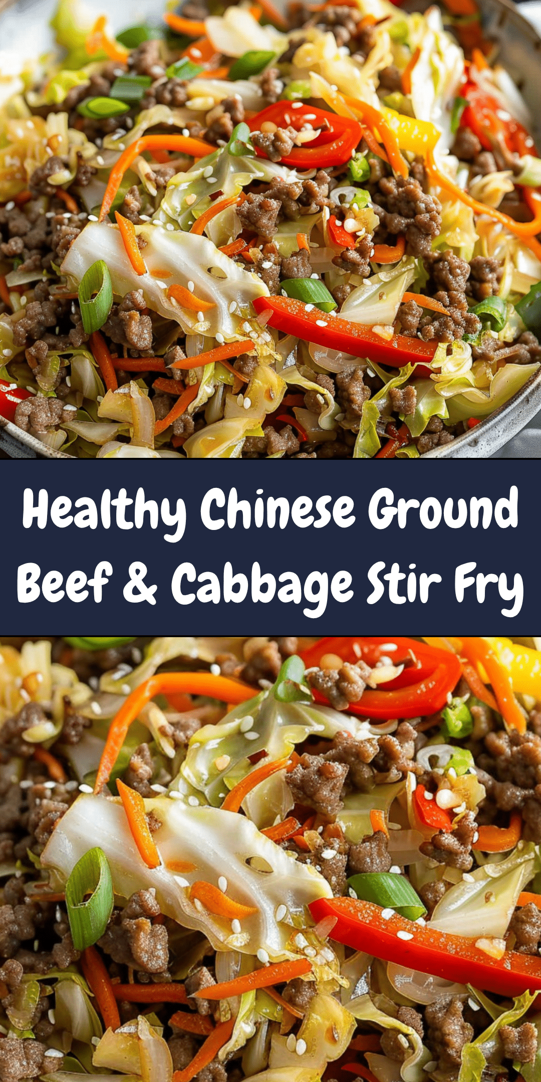 Healthy Chinese Ground Beef & Cabbage Stir Fry | Cheryl's Cooking