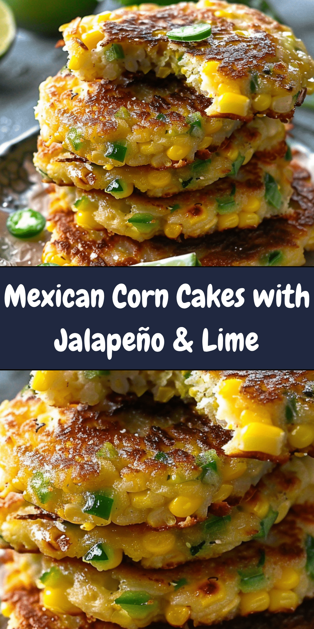Mexican Corn Cakes with Jalapeño & Lime | Cheryl's Cooking