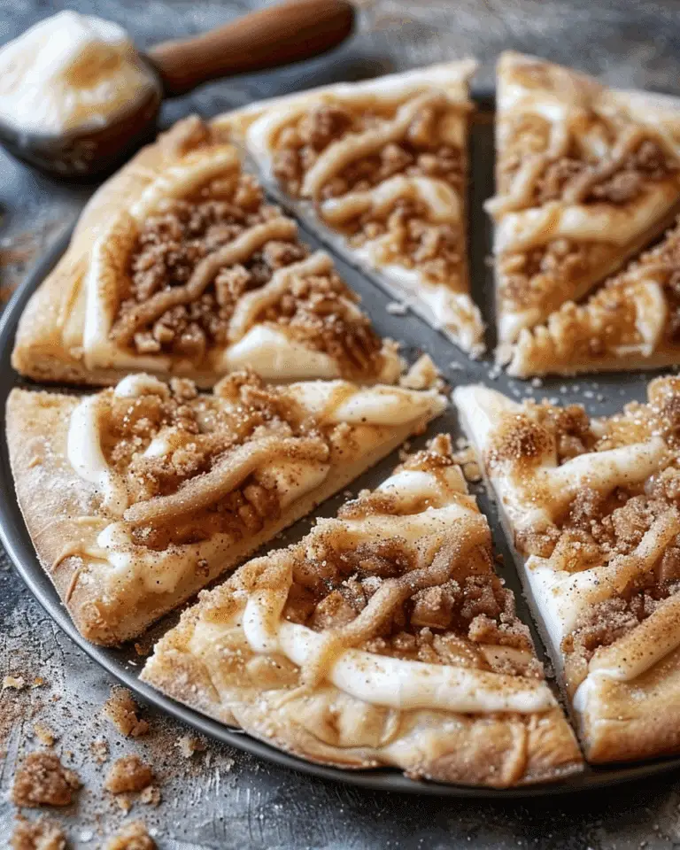 Sweet and Crunchy Cinnamon-Sugar Pizza | Cheryl's Cooking