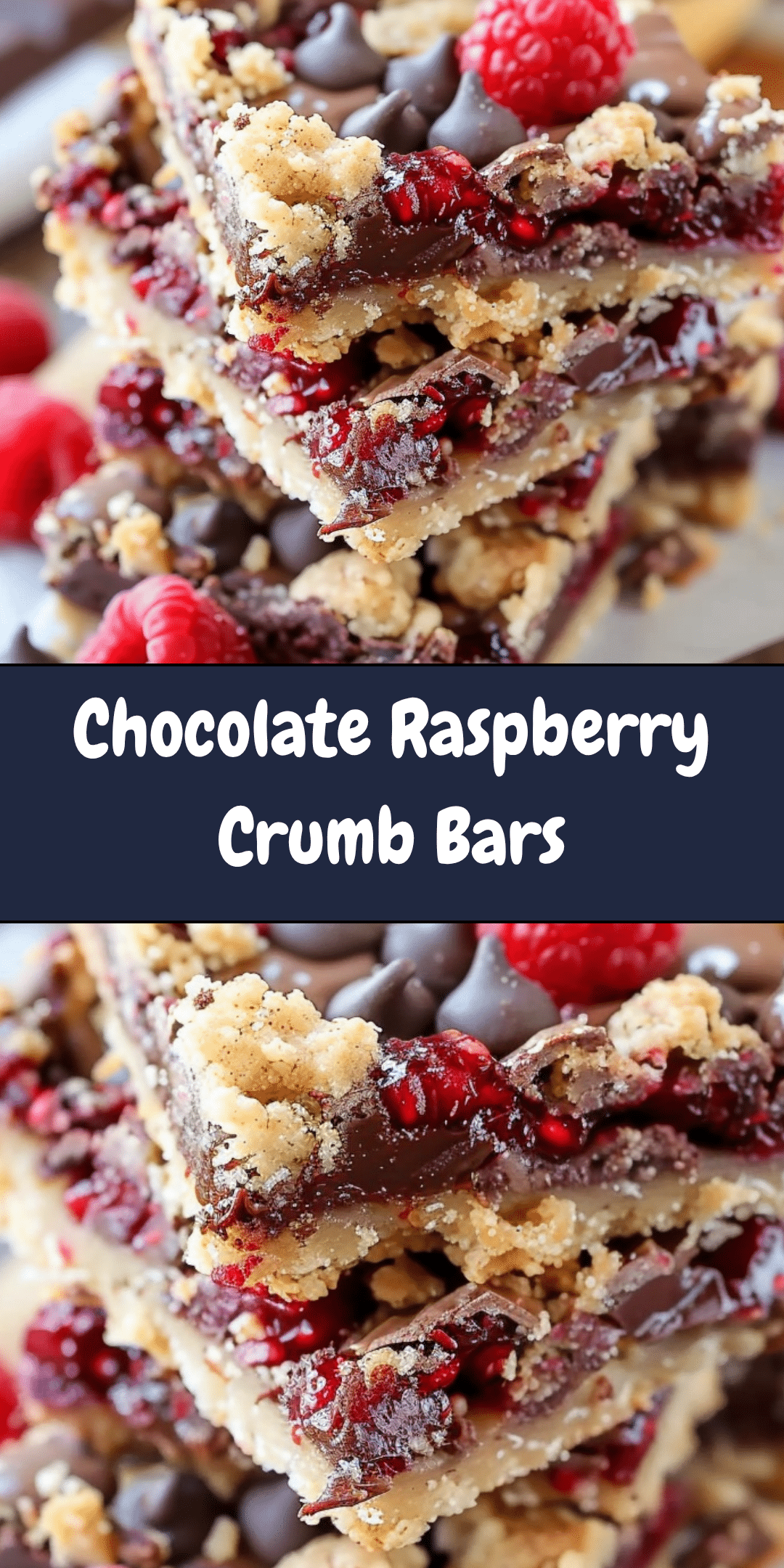 Chocolate Raspberry Crumb Bars | Cheryl's Cooking