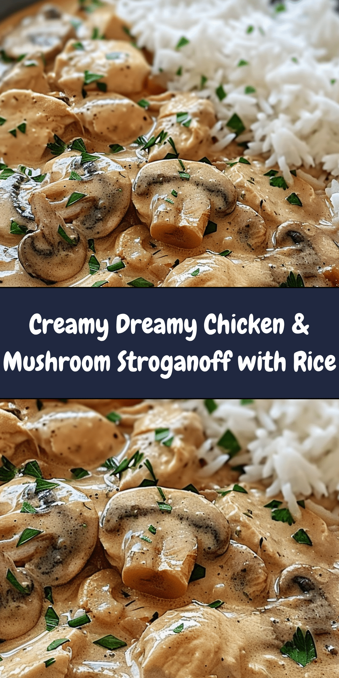 Creamy Dreamy Chicken & Mushroom Stroganoff with Rice | Cheryl's Cooking