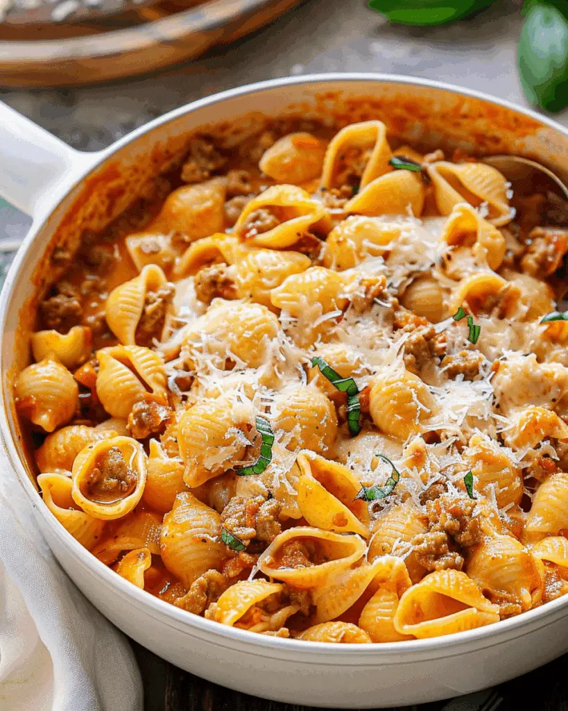 Easy Shell Pasta with Ground Turkey | Cheryl's Cooking