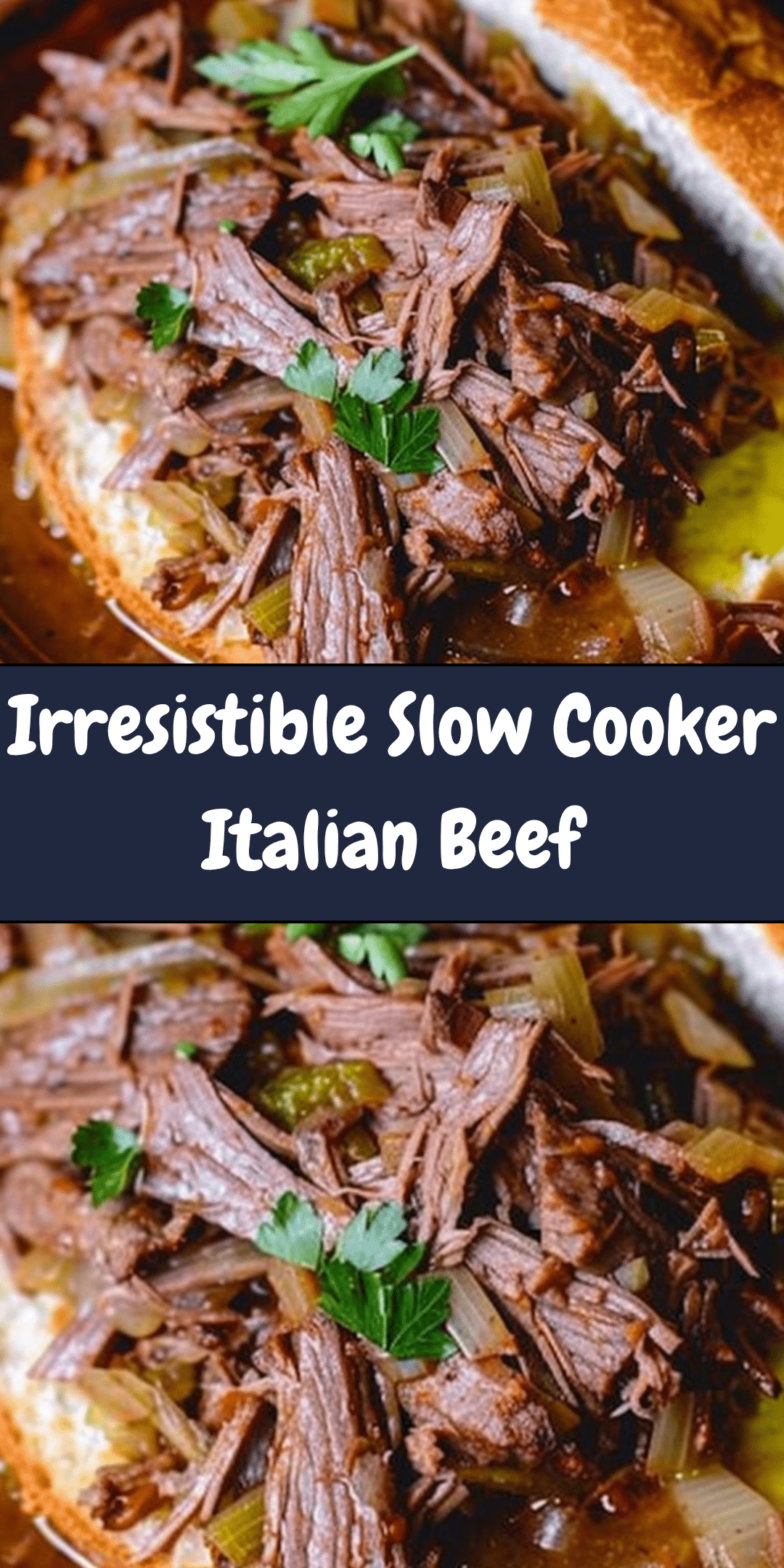 Irresistible Slow Cooker Italian Beef | Cheryl's Cooking