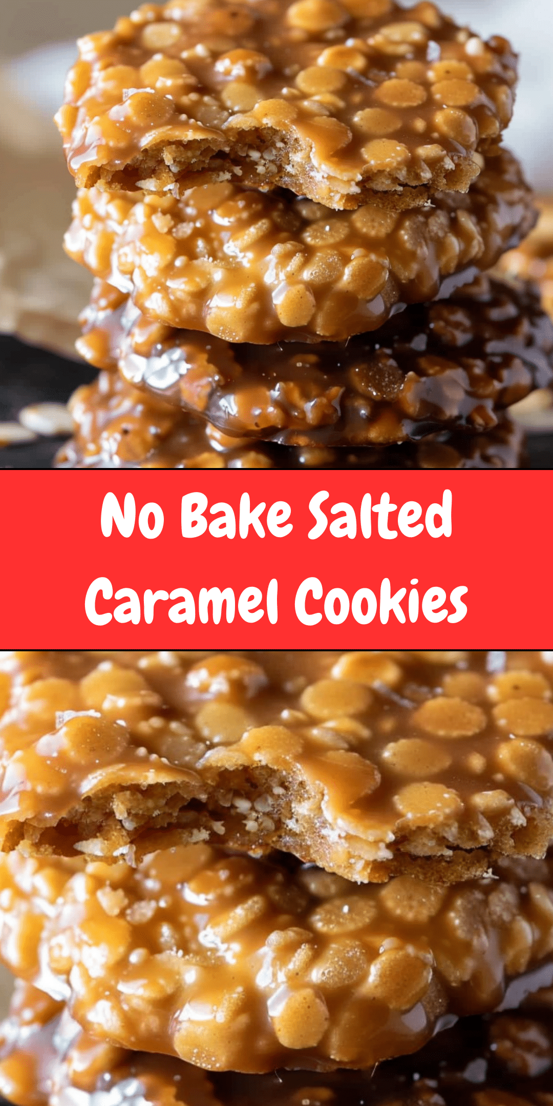 No Bake Salted Caramel Cookies | Cheryl's Cooking